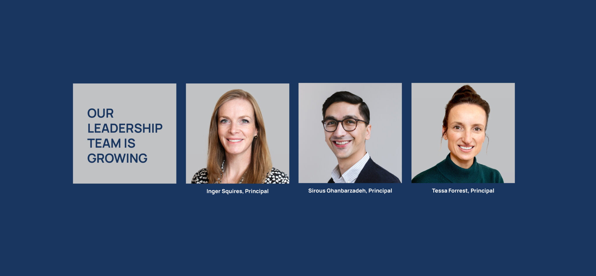 Announcing New Principals - Urban Strategies